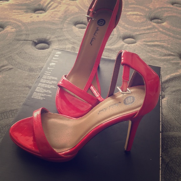 Michael Antonio | Shoes | Red Open Toe Stilettos | Poshmark